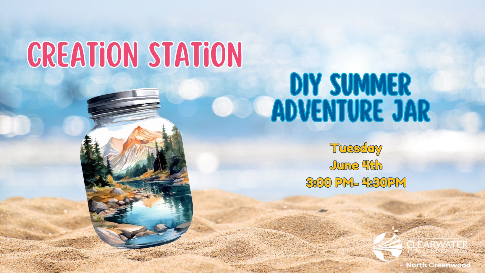 Creation Station: DIY Summer Adventure Jar | Clearwater Public Library ...
